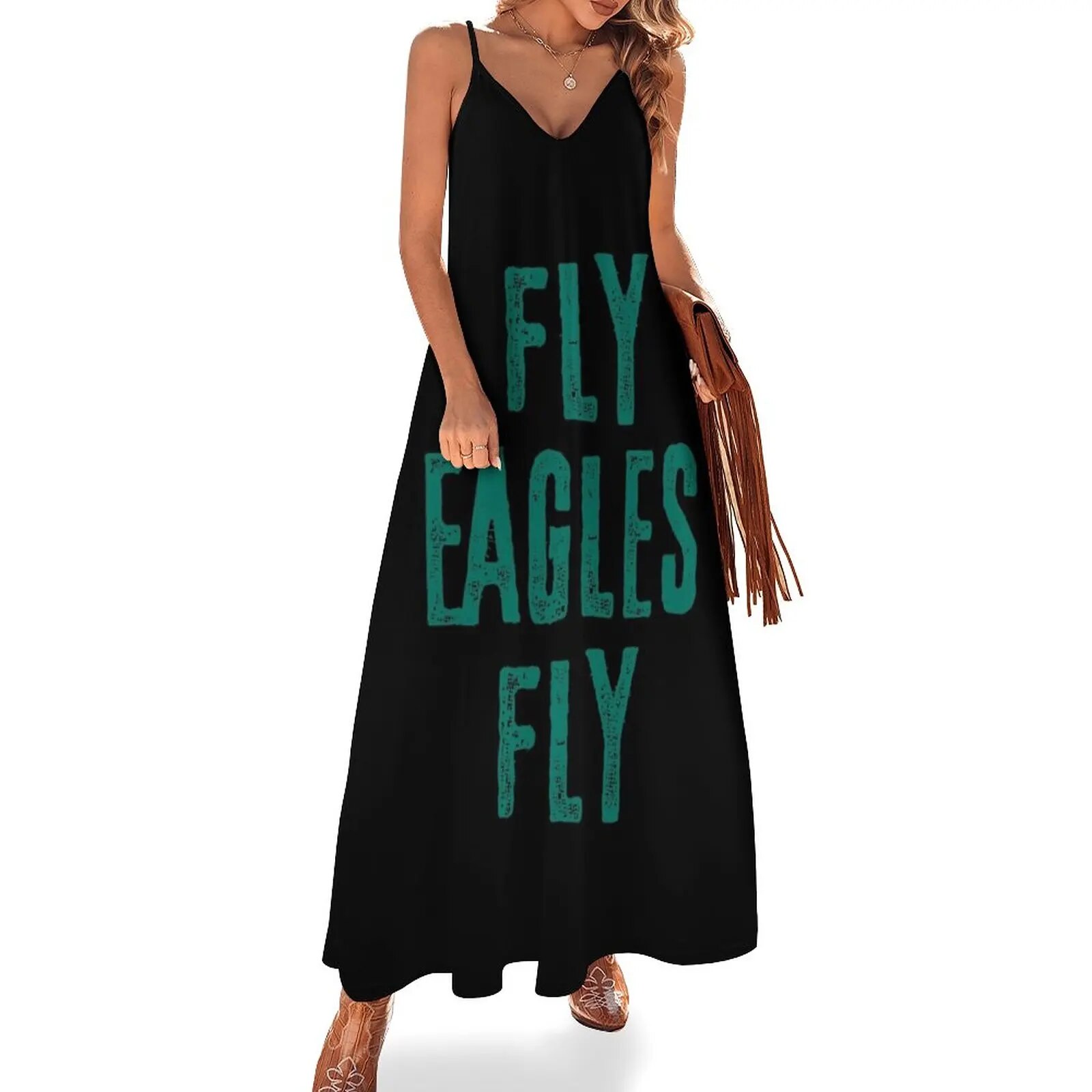 Fly Eagles Fly Sleeveless Dress Long dress birthday dresses for women ...