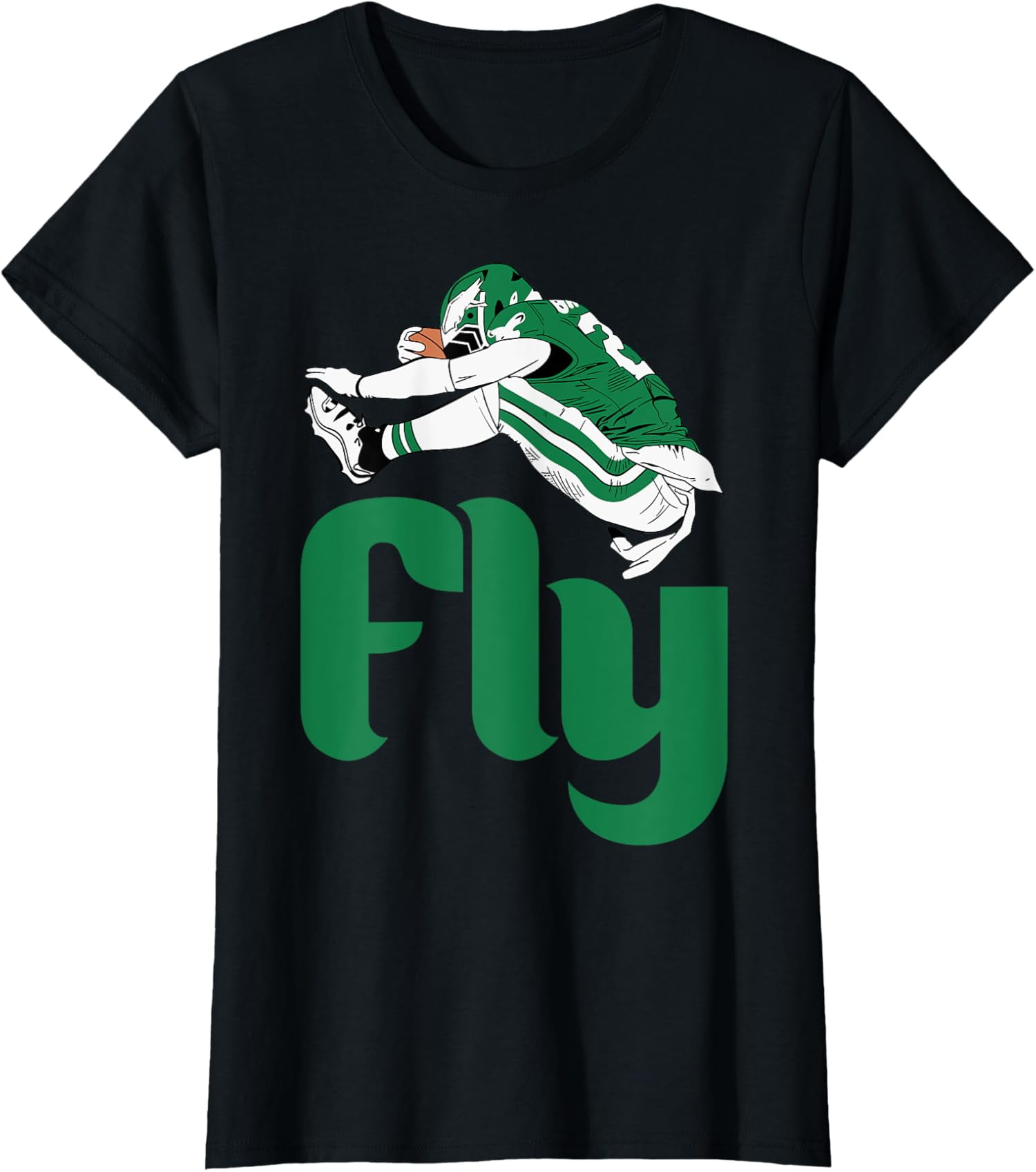 Fly Eagles Fly Tee - Viral Saquon Barkley Hurdle Jump Football Fan Gift ...