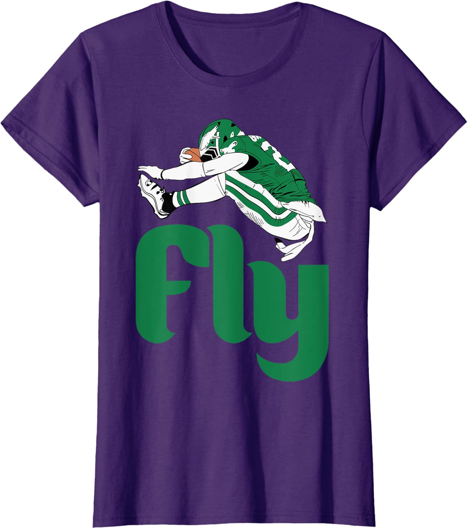 Fly Eagles Fly Tee - Viral Saquon Barkley Hurdle Jump Football Fan Gift ...