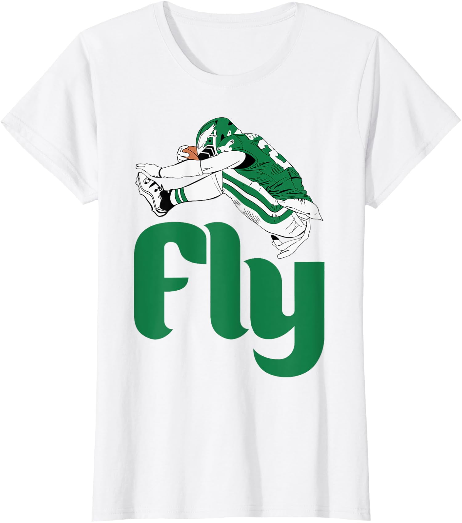 Fly Eagles Fly Tee - Viral Saquon Barkley Hurdle Jump Football Fan Gift ...