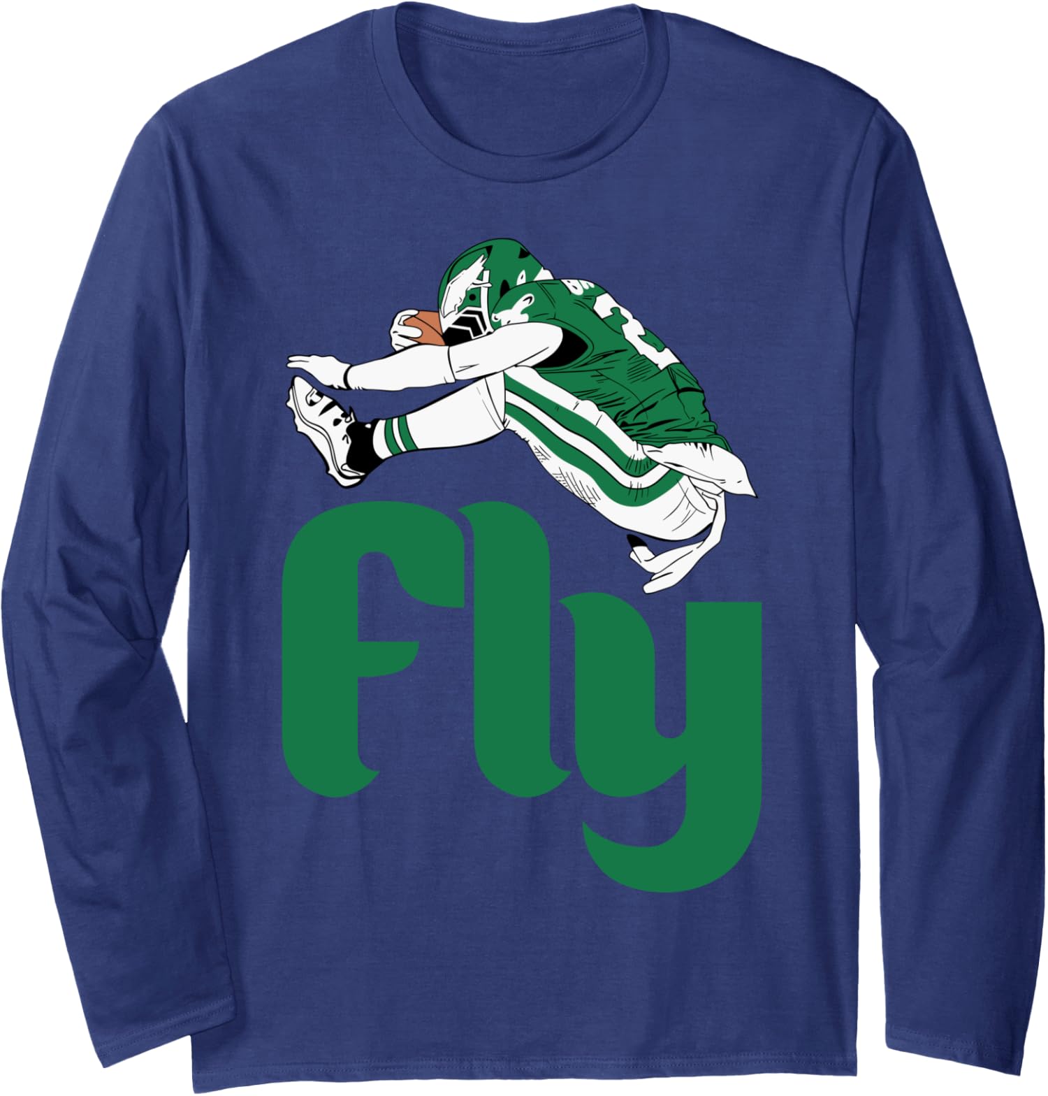Fly Eagles Fly Tee - Viral Saquon Barkley Hurdle Jump Football Fan Gift ...