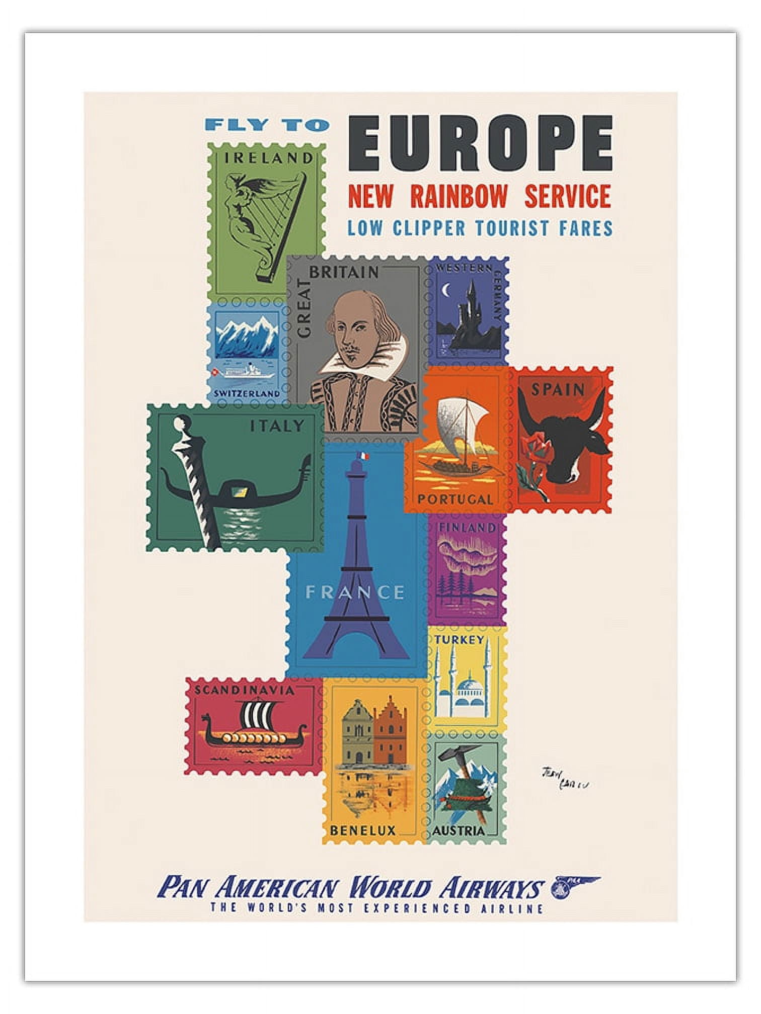 Fly to Europe - New Rainbow Service - Pan American World Airway ...