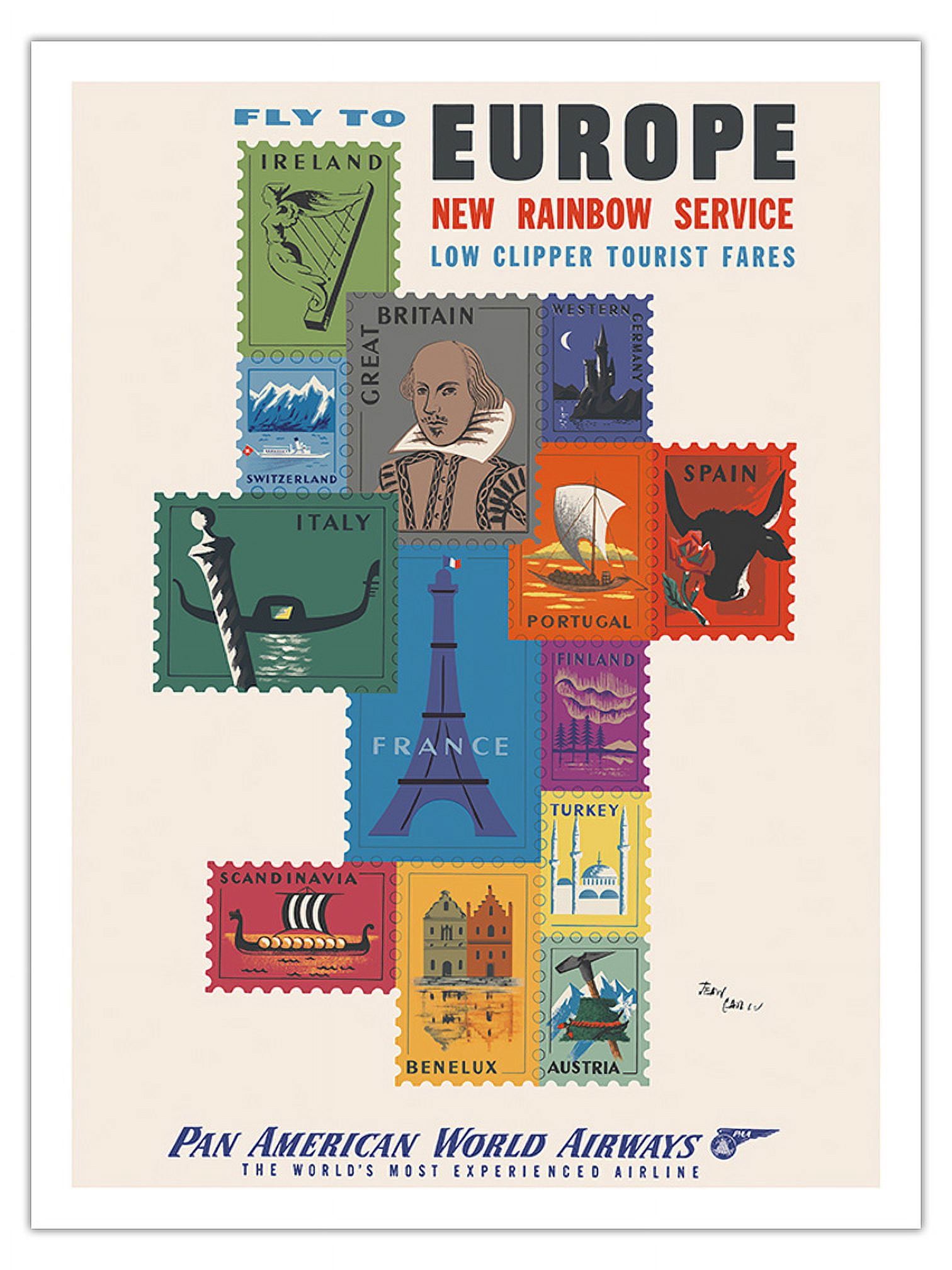 Fly to Europe - New Rainbow Service - Pan American World Airway ...