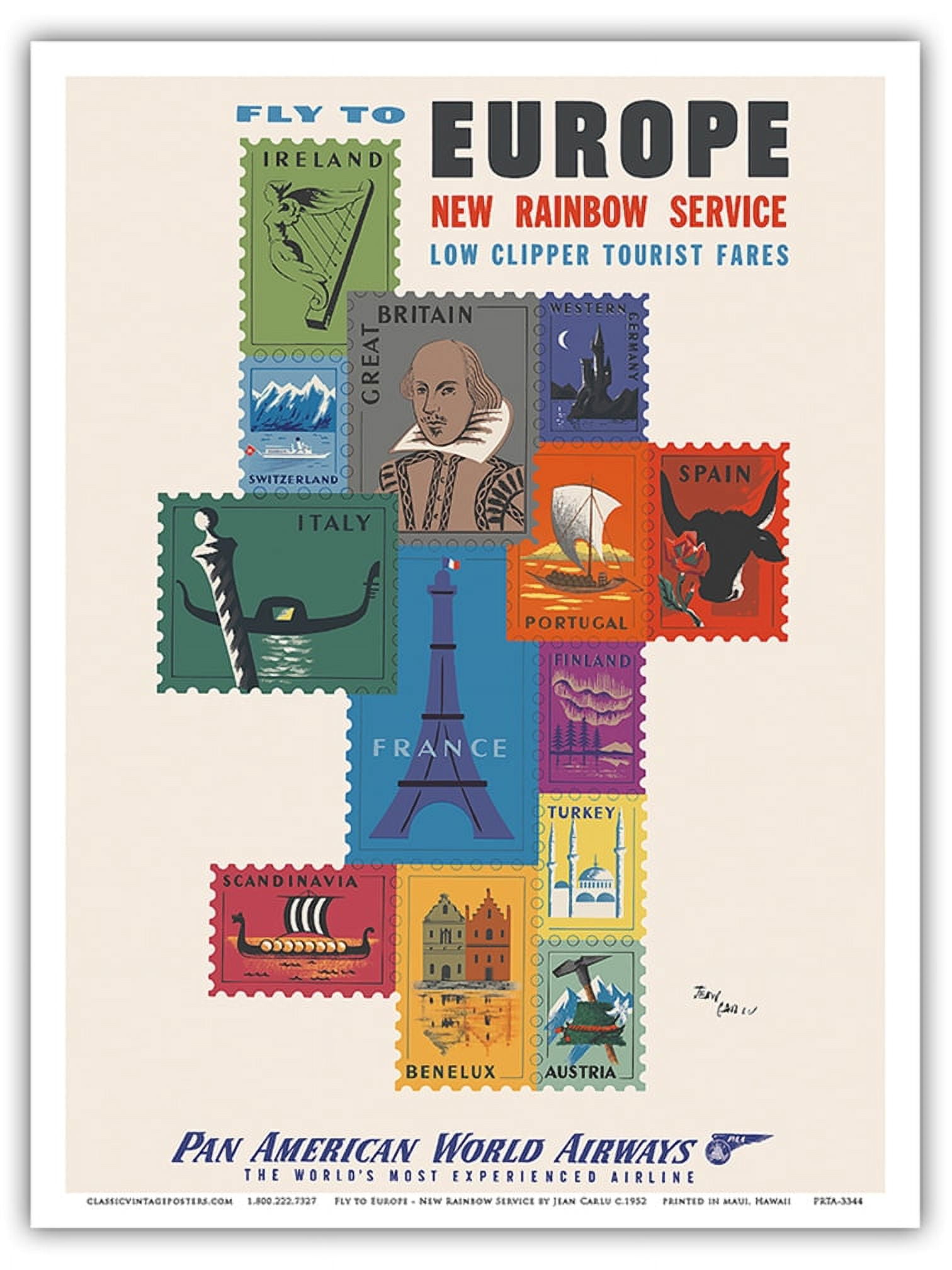 Fly to Europe - New Rainbow Service - Pan American World Airway ...