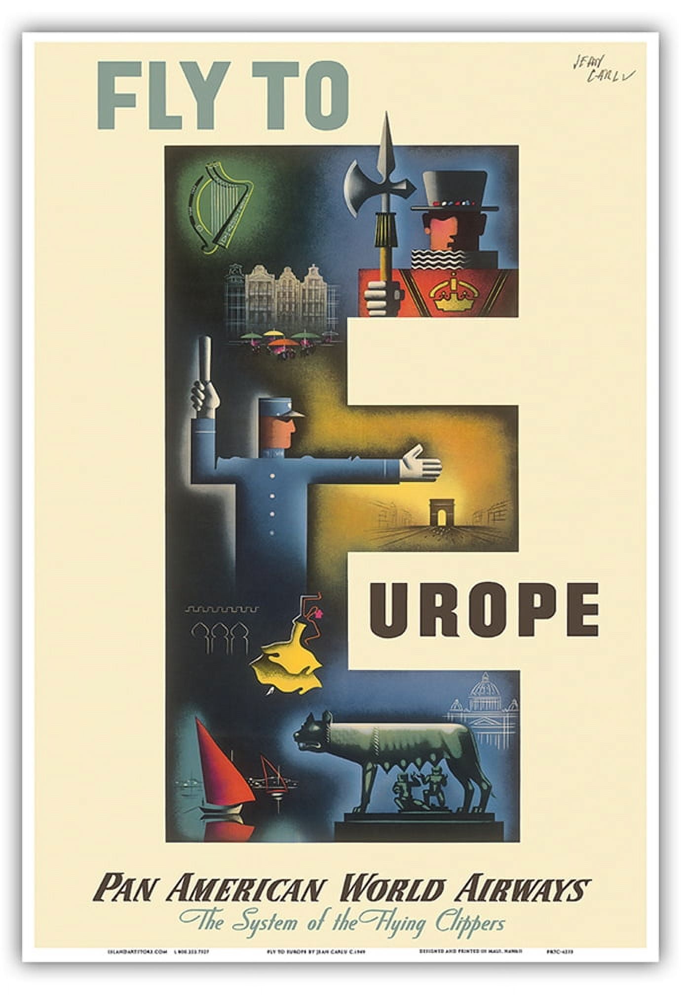Fly to Europe - The System Of The Flying Clippers - Pan American World Airways - Vintage Airline ...