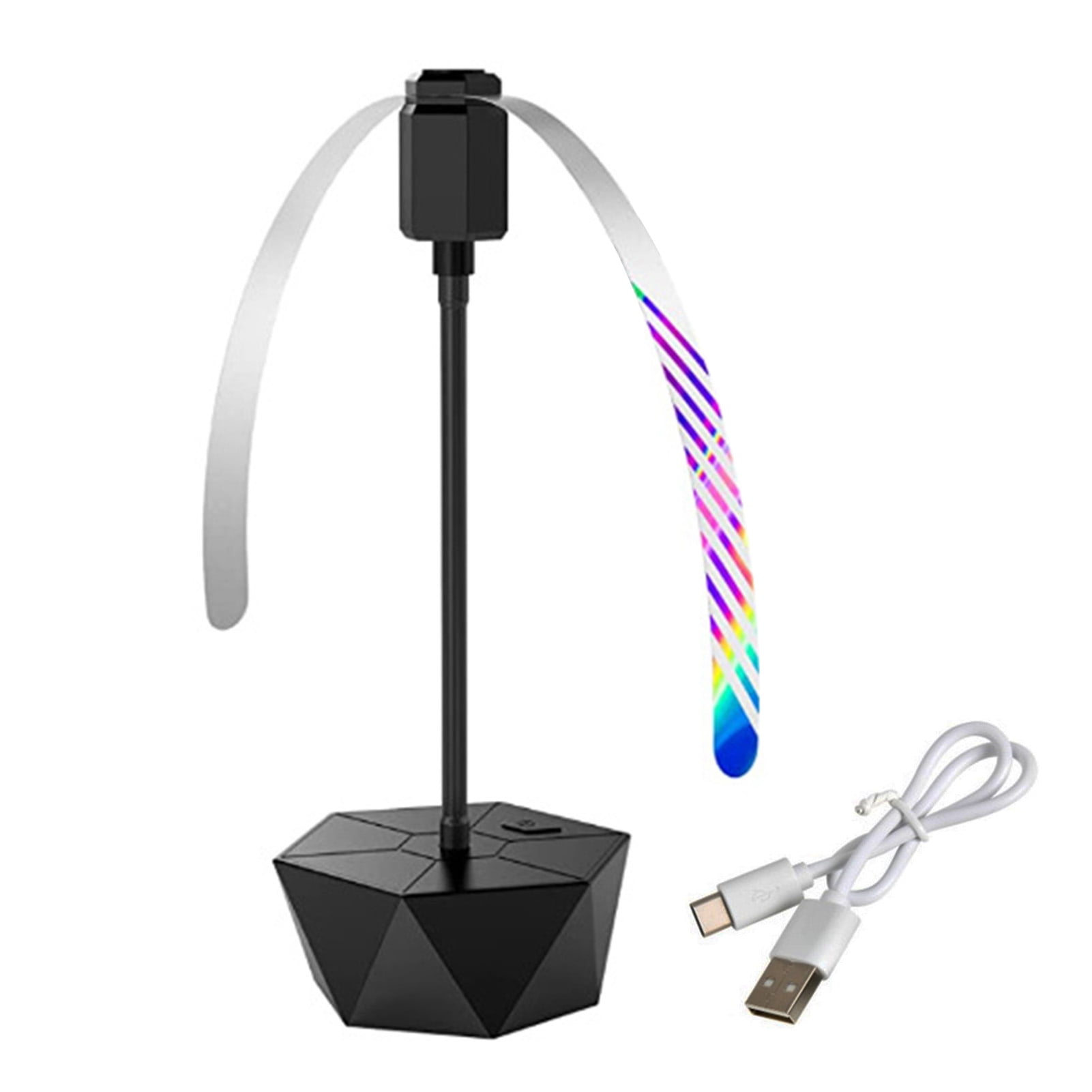 Fly Fan Tabletop Fly Repellent Portable 360 Degrees Rotation USB ...