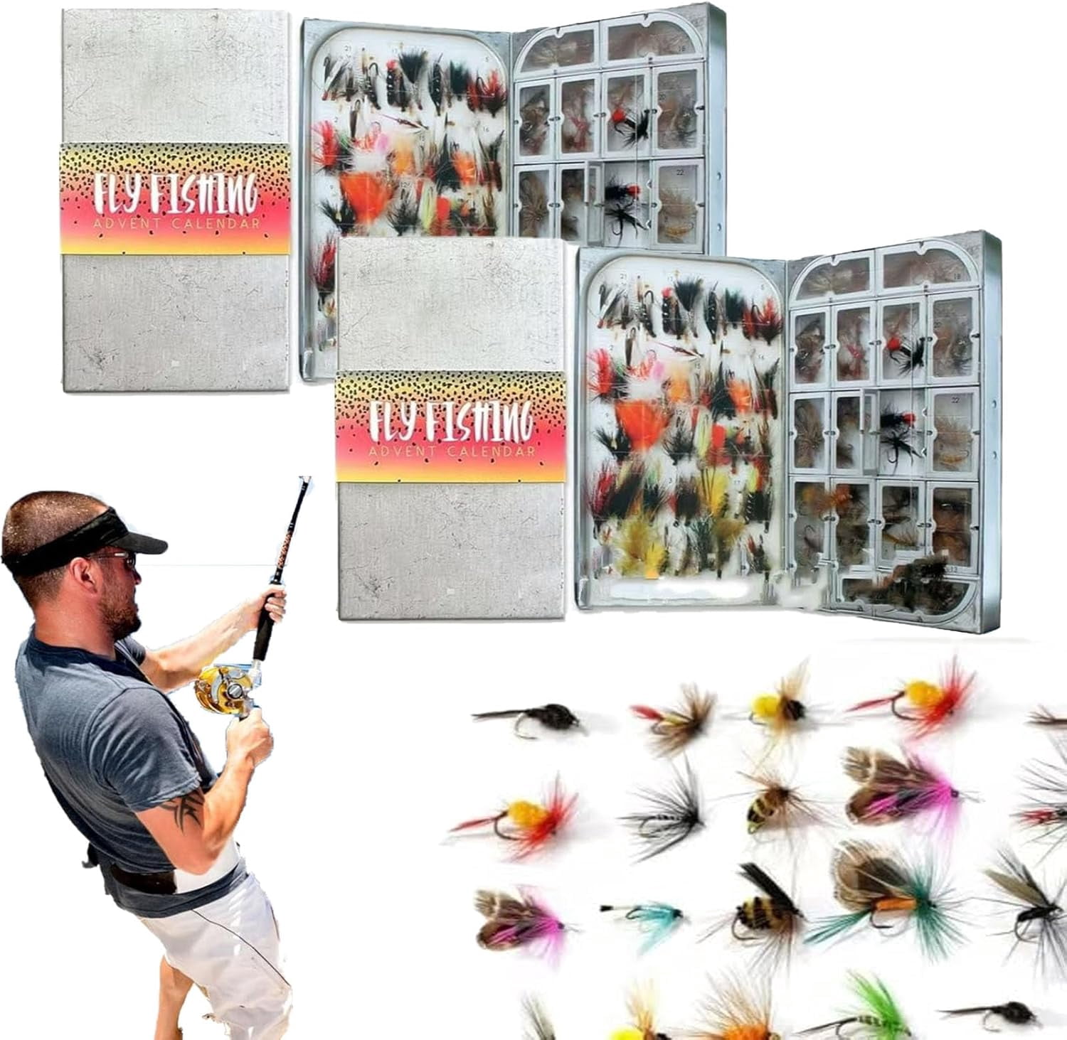 Fly Fishing Advent Calendar, 24 Days of Fishing Advent, Fishing Lure ...