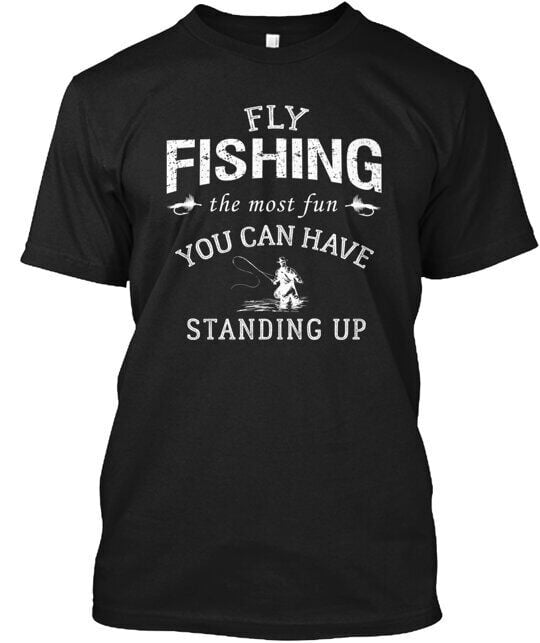 Fly Fishing Fun T-Shirt Made in the USA Size S to 5XL - Walmart.com