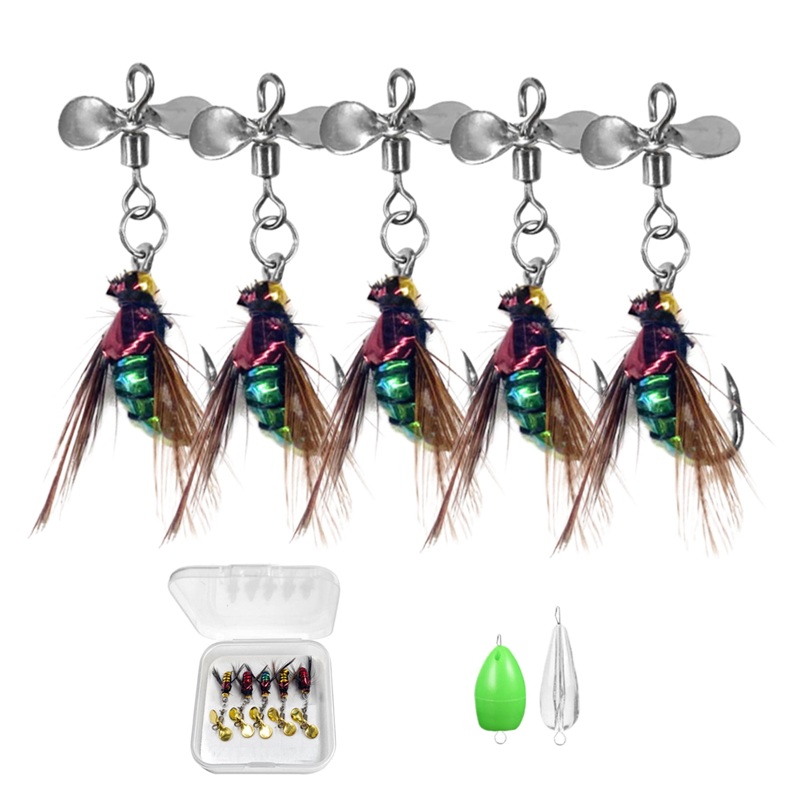 Fly Fishing Lures, Fly Fishing Assortment Kit, Artificial Bait with ...