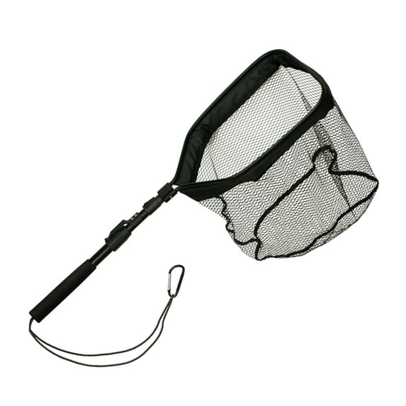 Fly Fishing Net NonSlip Dip Net Rubber Fishing Net Aluminum Alloys ...
