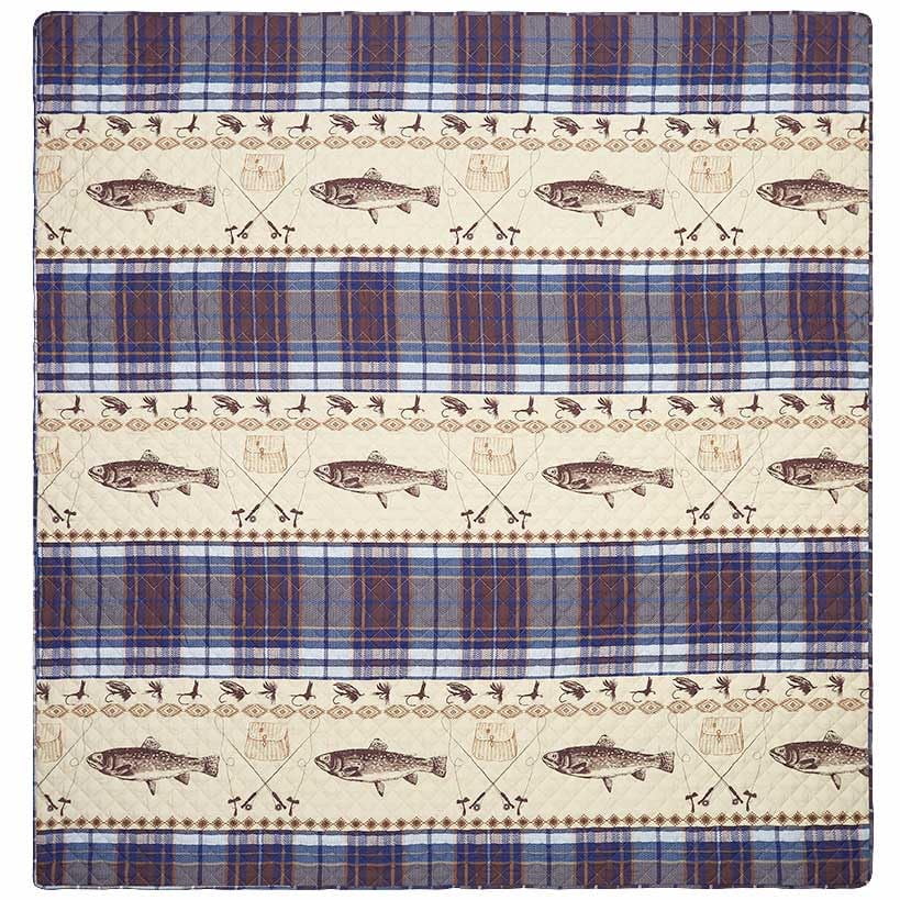 Fly Fishing Quilt Ensemble - Full/Queen Quilt - Walmart.com