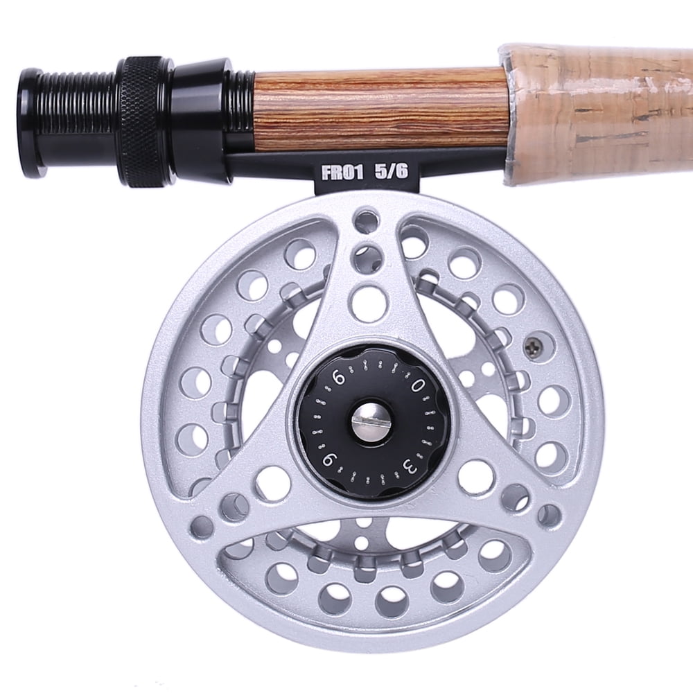 Kylebooker Fly Fishing Reel, Large Arbor, Aluminum Body, 3/4wt, 5/6wt ...