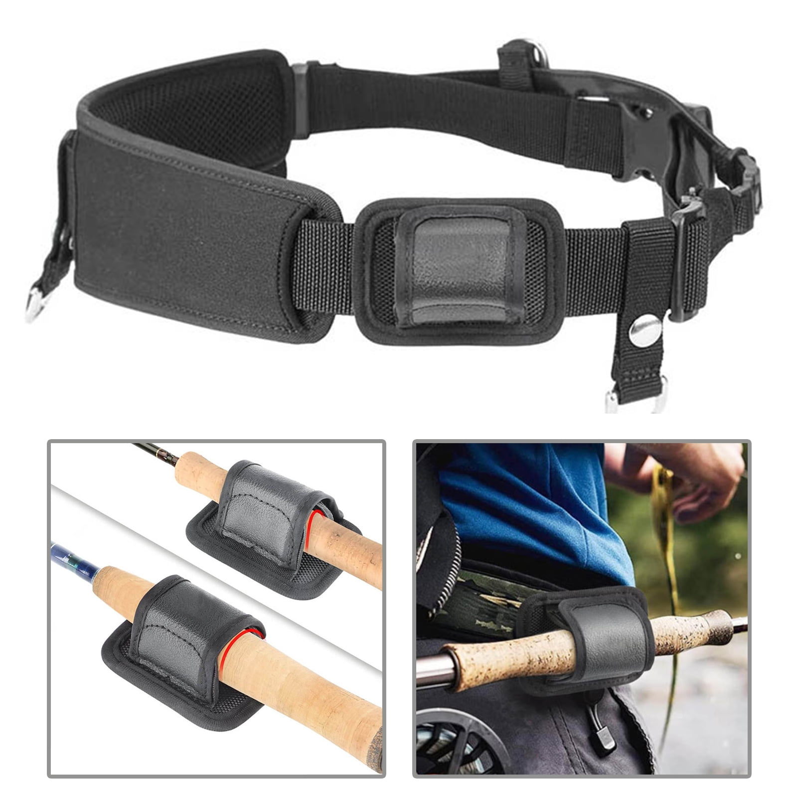 Fly Fishing Rod Holder Waist Belt Adjustable Portable Lightweight Surf ...