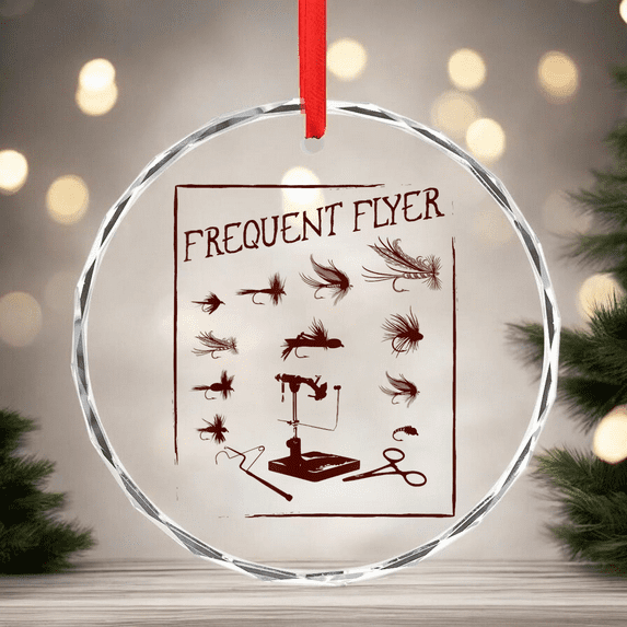 Fly Fishing Tying Funny Fisherman Noel Fathers Day Gift Orrnament ...
