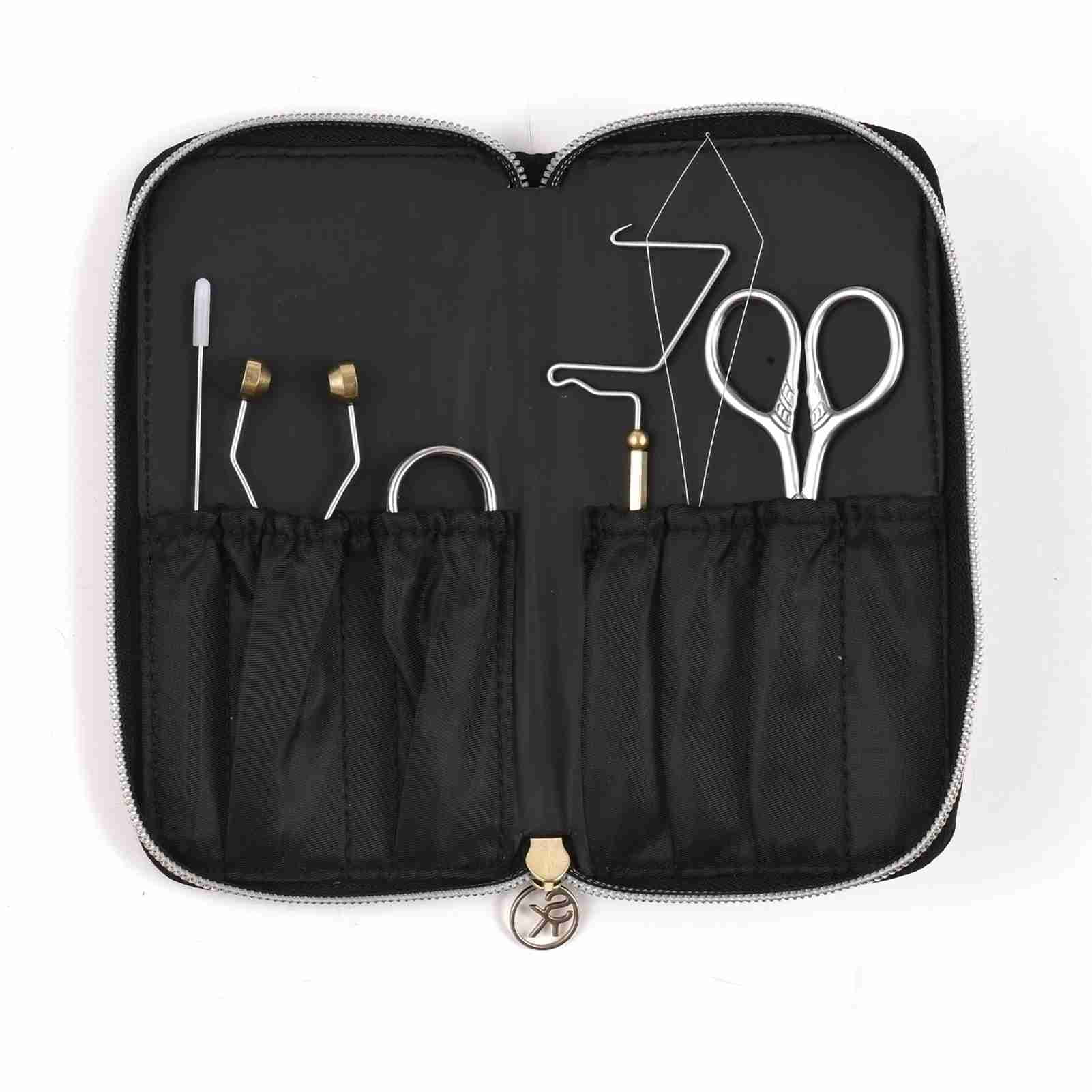 Fly Fly Tying Tools Combo Kit Whip Finisher Bobbin Holder Bodkin Bobbin ...