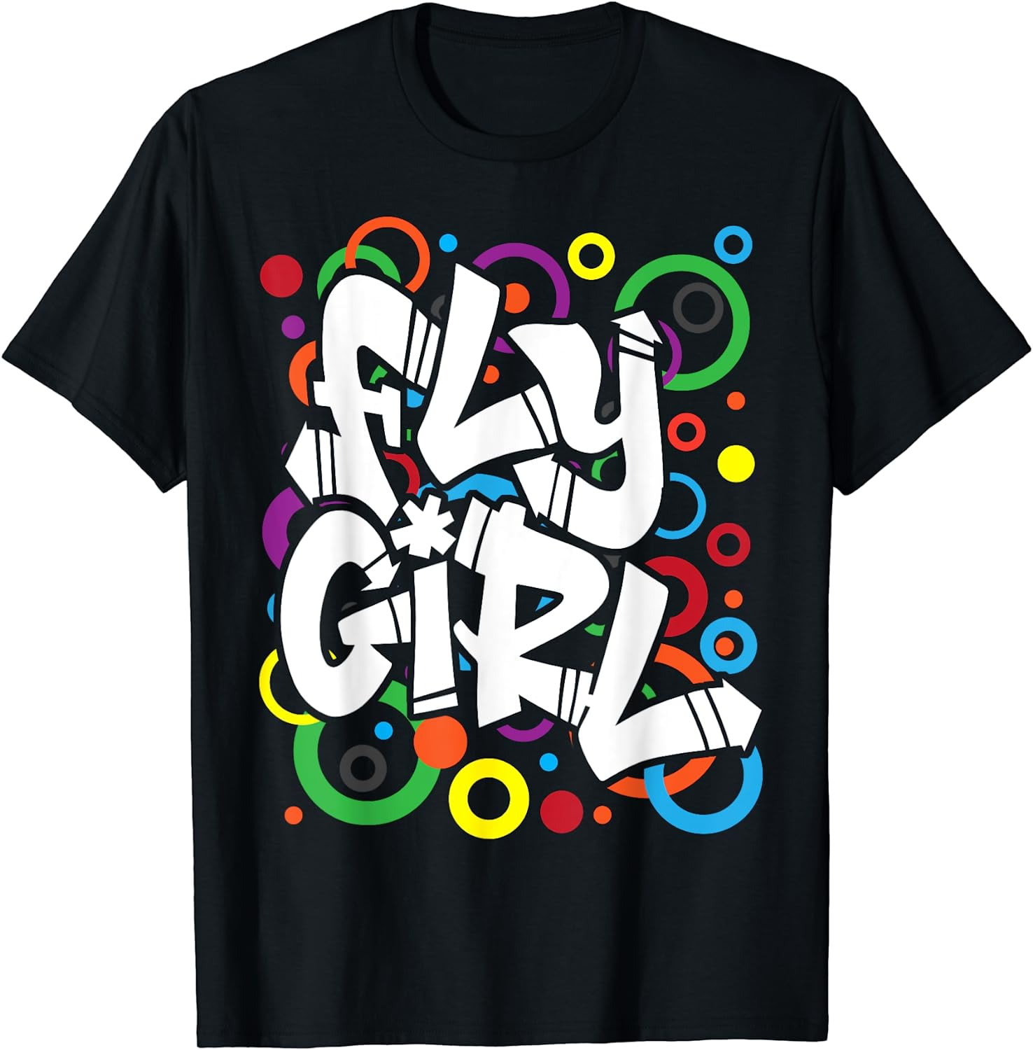 Fly Girl 80s 90s Old School B-Girl Hip Hop T-Shirt Black Small ...