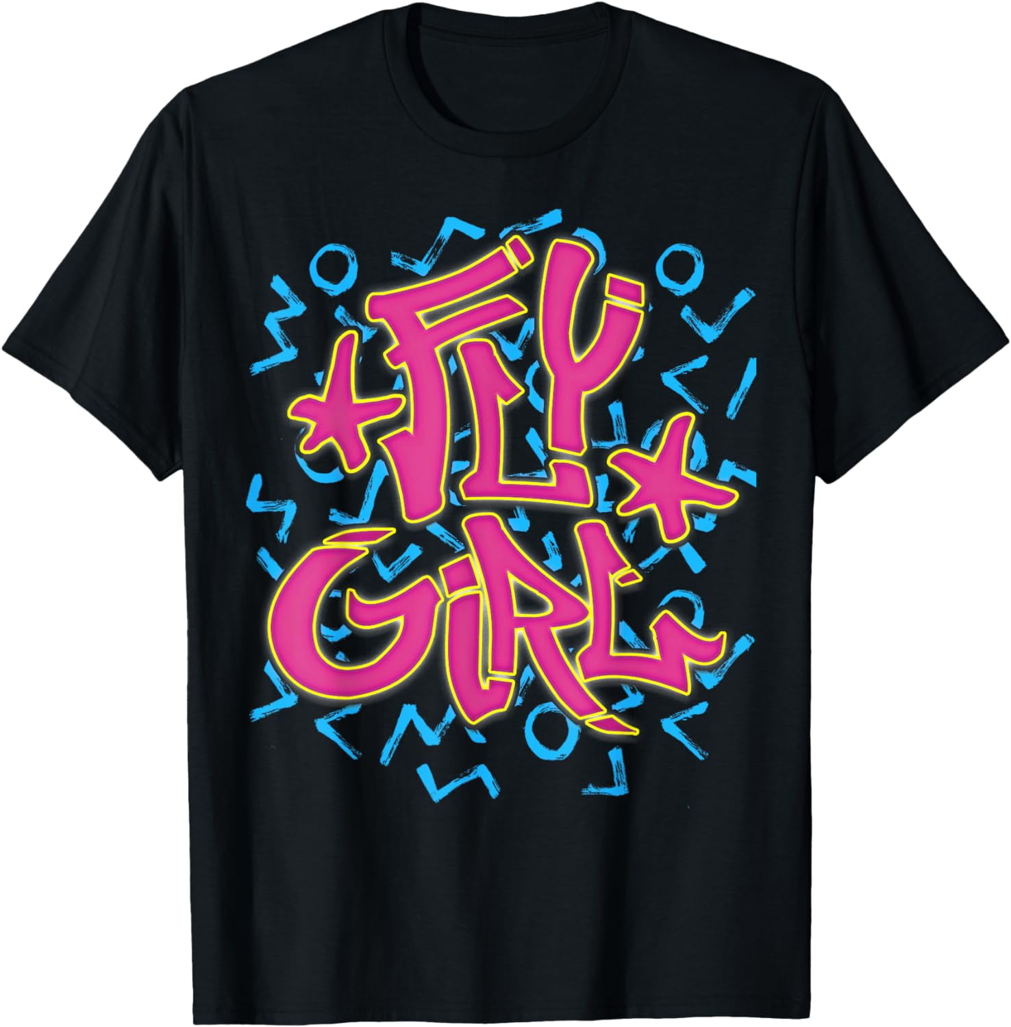 Fly Girl 80s 90s Old School B-Girl Hip Hop T-Shirt - Walmart.com