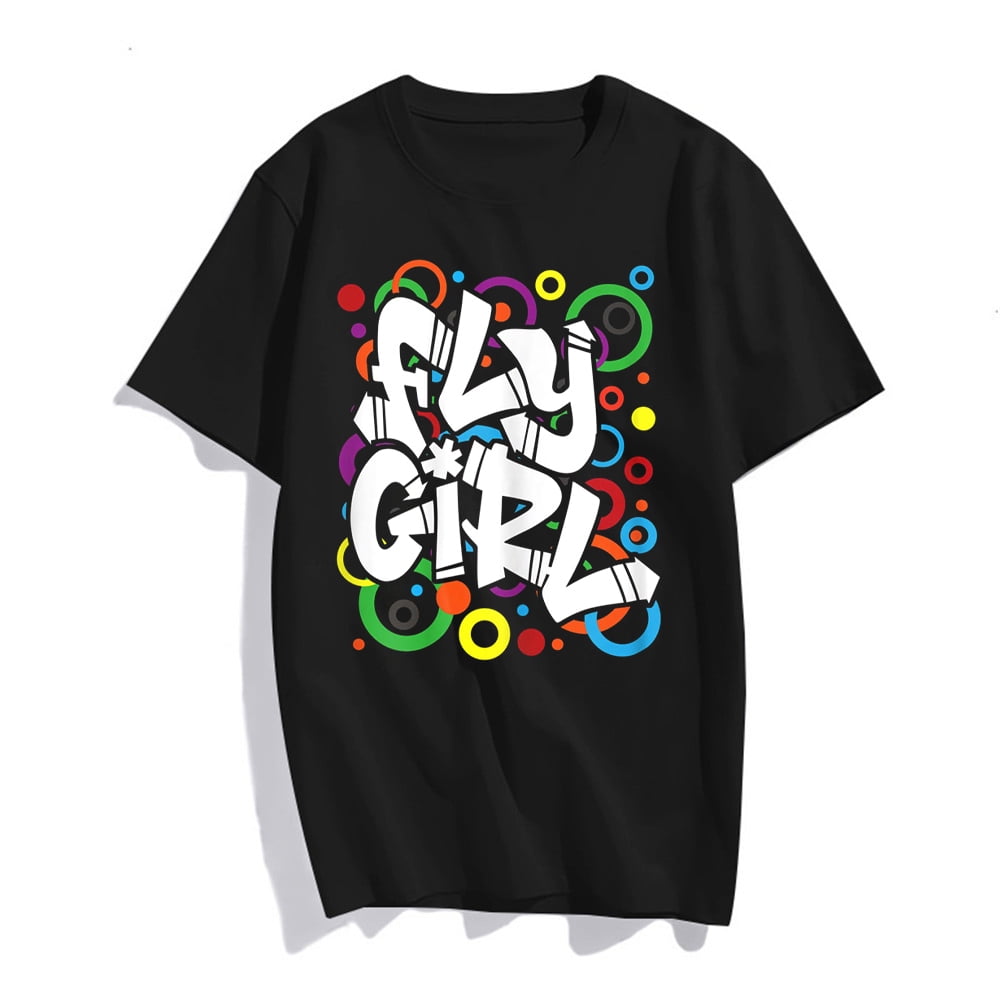 Fly Girl 80s 90s Old School B-Girl Hip Hop T-Shirt - Walmart.com