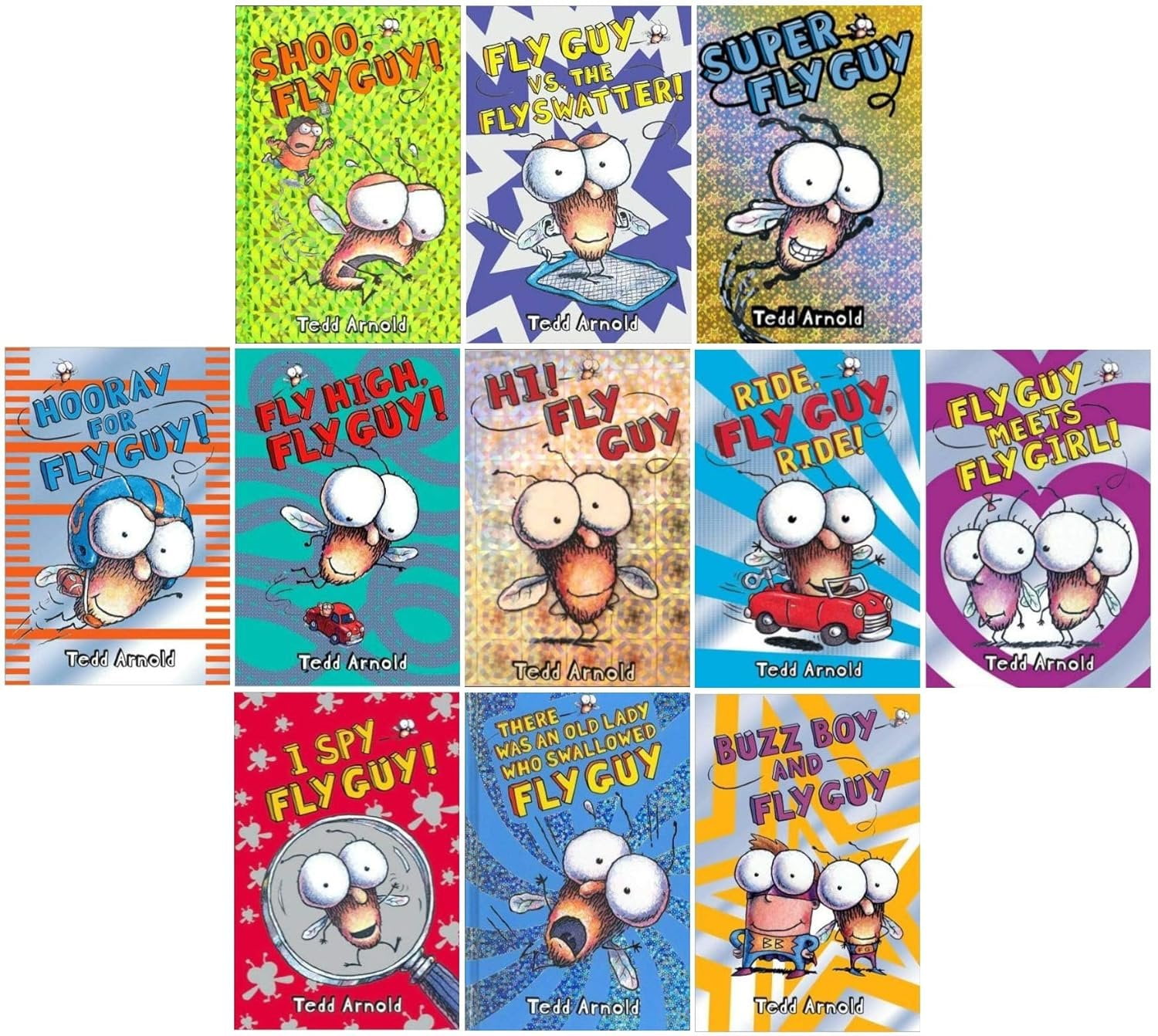 Fly Guy Set of 11 Books: Hi Fly Guy, Shoo Fly Guy, There Was an Old ...