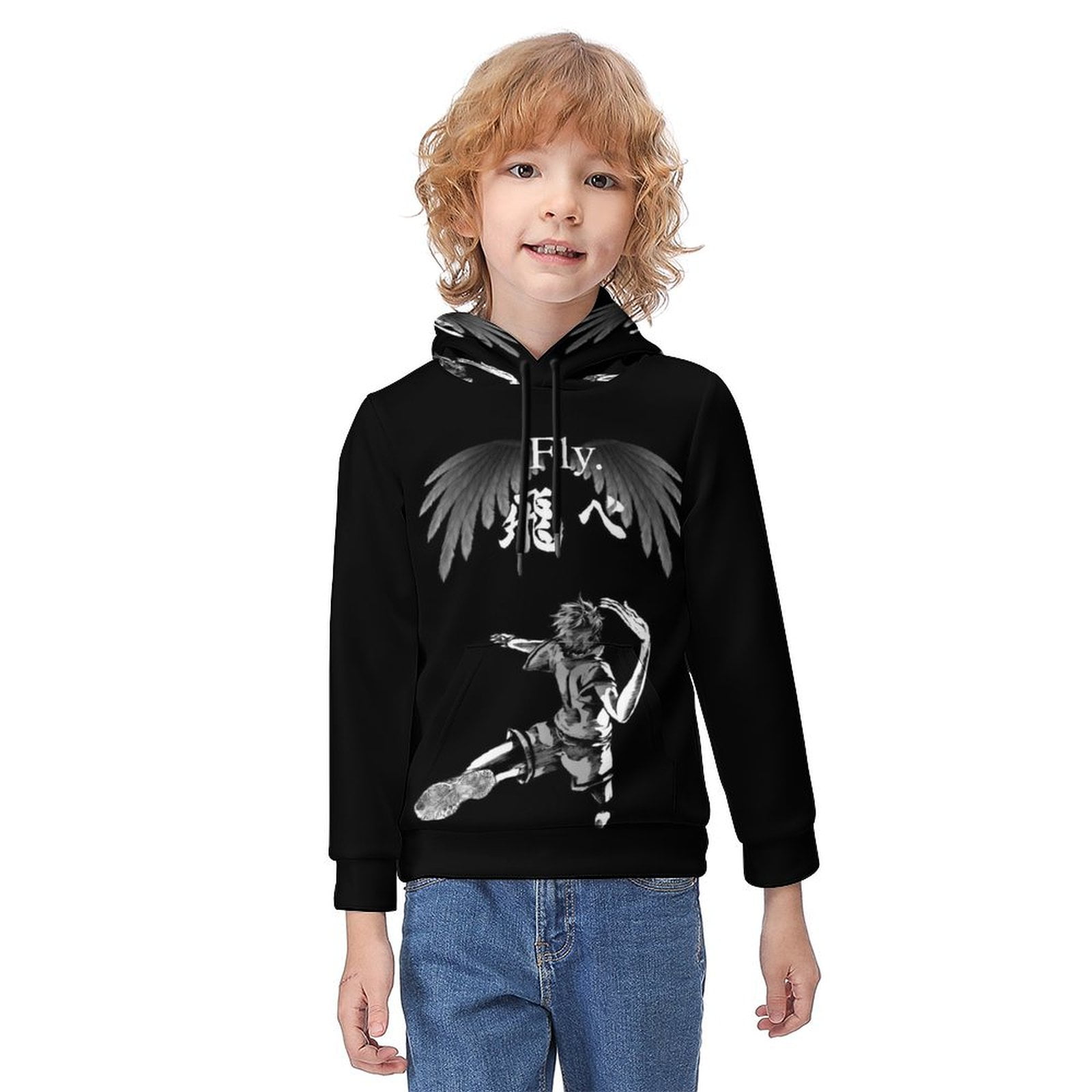 Fly Haikyuu Fashion Hoodies Sweatshirt For Kids Pullover Hoody Clothes ...