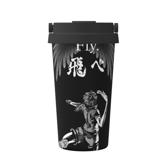 Fly Haikyuu Portable Insulated Coffee Mug Unisex Thermos Cup Stainless ...
