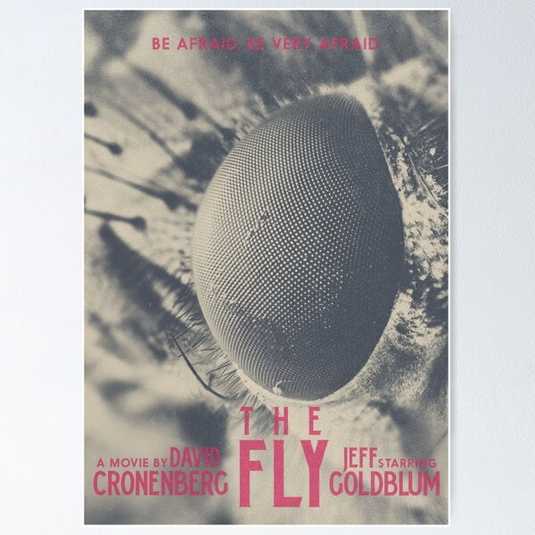 The Fly, Horror Movie Poster, David Cronenberg, Jeff Goldblum ...