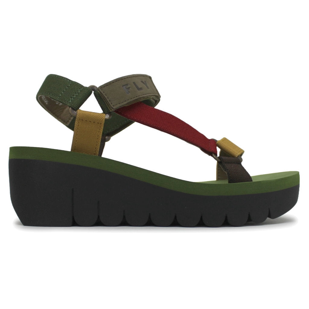 Fly London Womens Yefa Leather Textile Sandals - Walmart.com