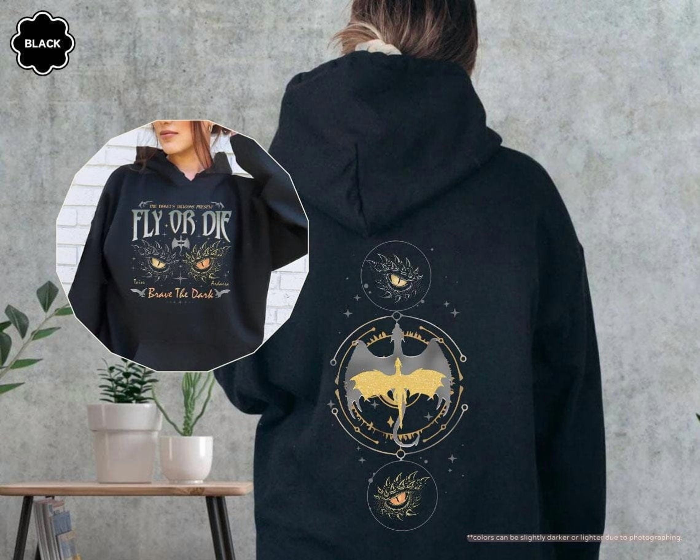 Fly Or Die Fourth Wing Series Hoodie, Basgiath War College Hoodie ...