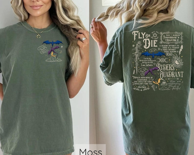 Fly Or Die T-shirt – Violent Little Thing Fourth Wing Rider’s Quadrant ...