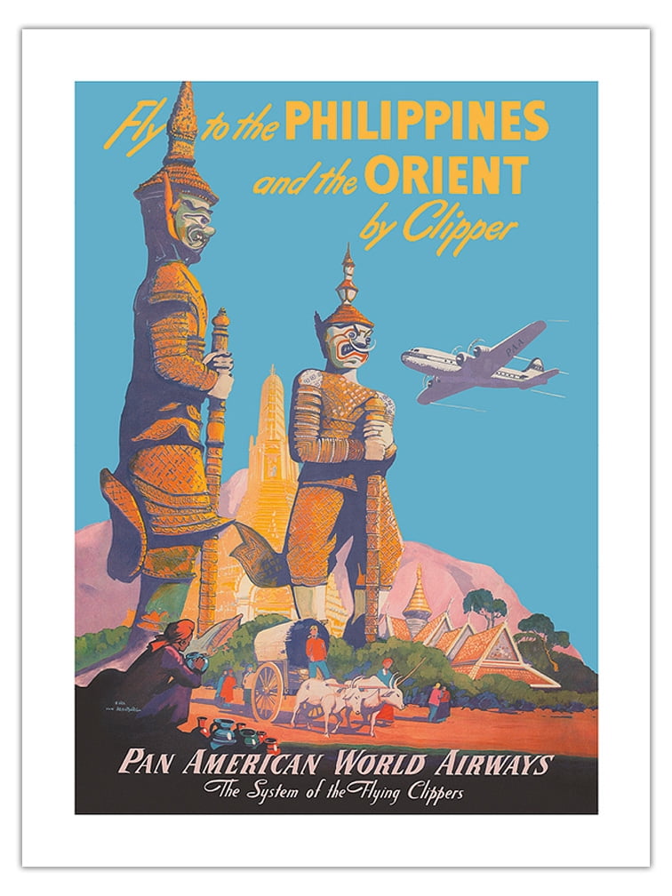 Fly to the Philippines - and the Orient by Clipper - Pan American World ...