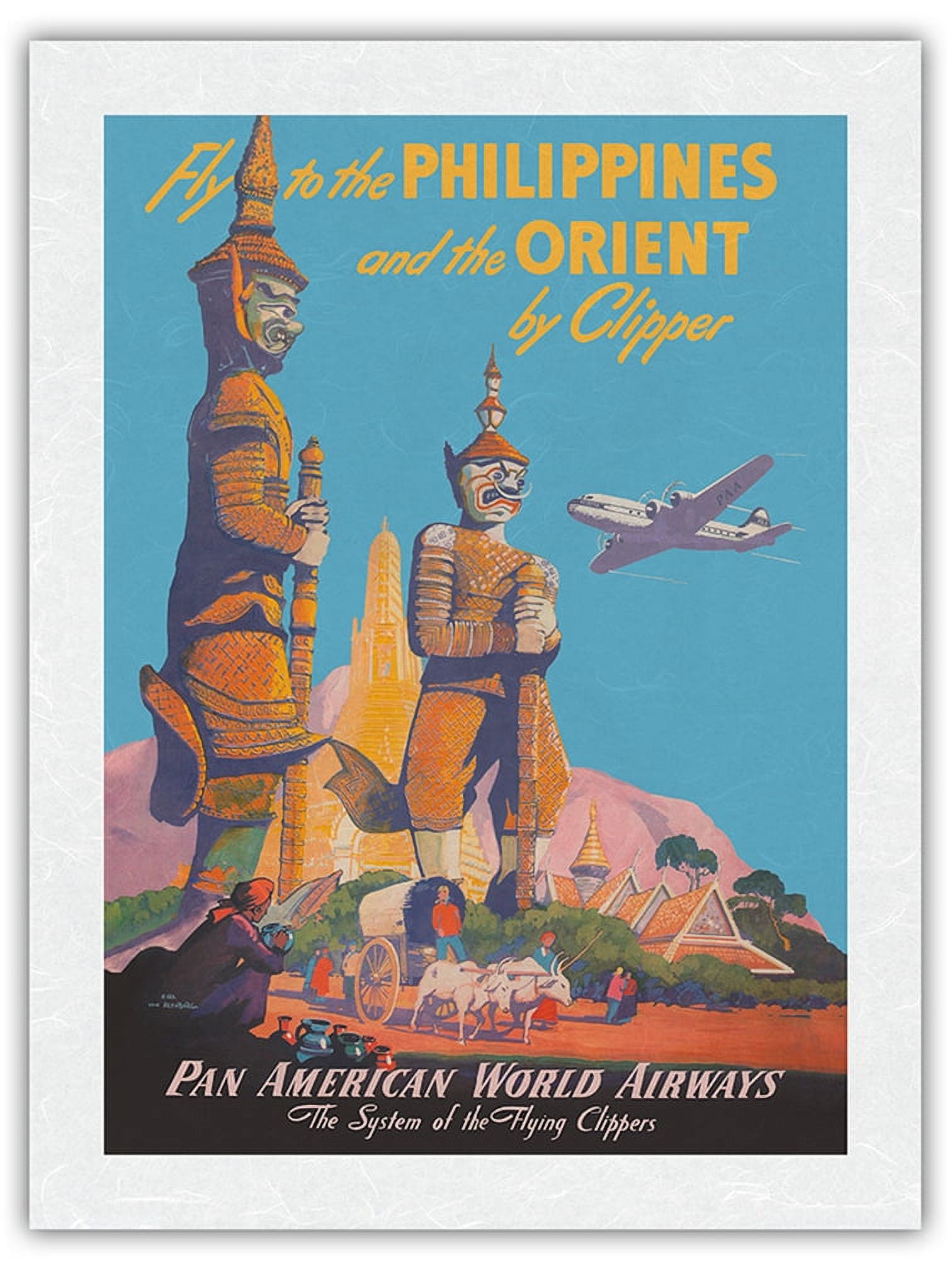 Fly to the Philippines - and the Orient by Clipper - Pan American World ...
