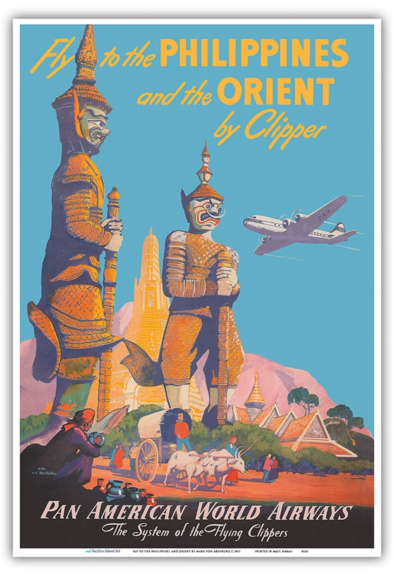 Fly to the Philippines - and the Orient by Clipper - Pan American World ...