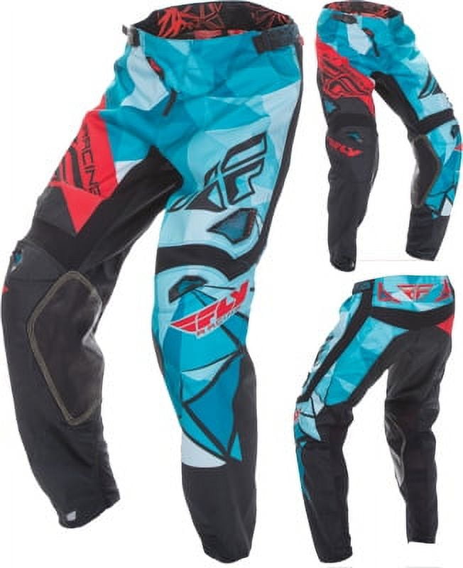 Fly Racing Kinetic Crux Pants Dk Teal/Red 30 370-53930 - Walmart.com