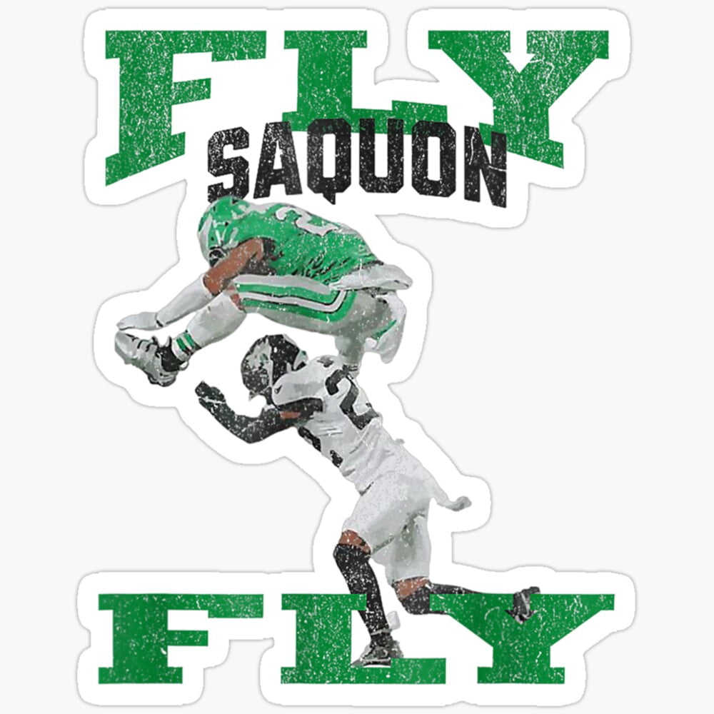 Fly Saquon Fly Football No Look Reverse Hurdle Sticker Baseball Sticker ...