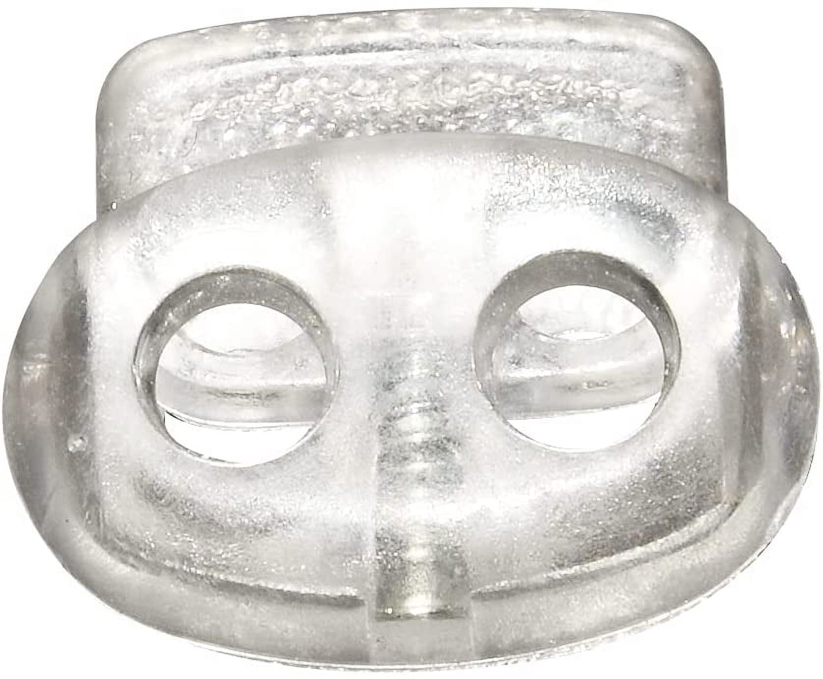 Fly Shop Smallest Double Holes Clear Oval Bean Cord Lock Stopper ...