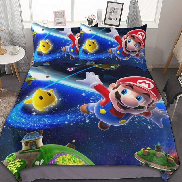 Fly Super Mario 3 Piece Bedding Sets Decor Comforter Sets With One ...