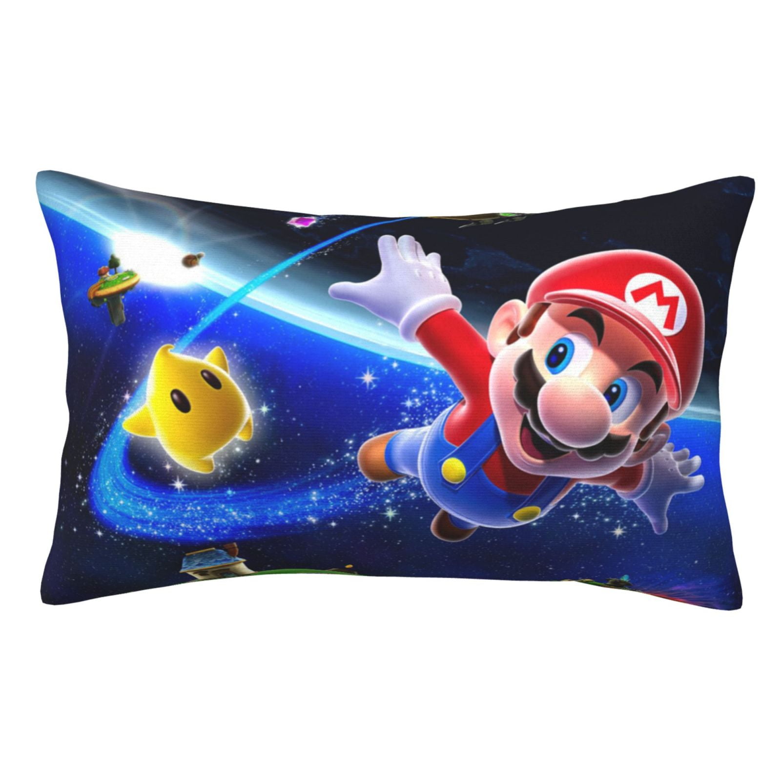 Fly Super Mario Pillowcase Decor Cushion Pillow Covers With Hidden ...