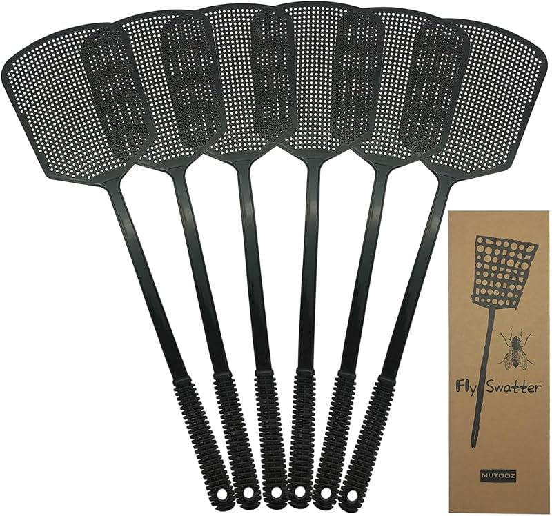 Fly Swatter Multi-pacl Manual, Flexible & Heavy Duty Fly Swatters Thick ...