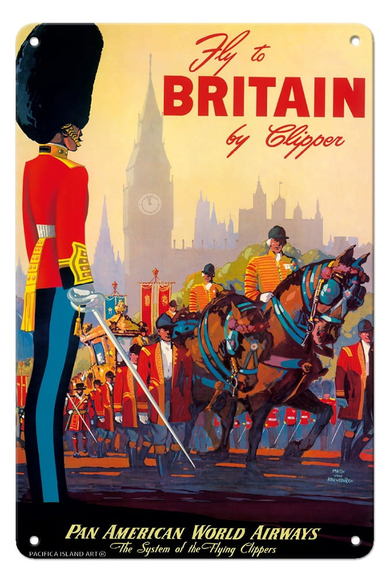 Fly To Britain By Clipper - Pan American World Airways - British Royal ...