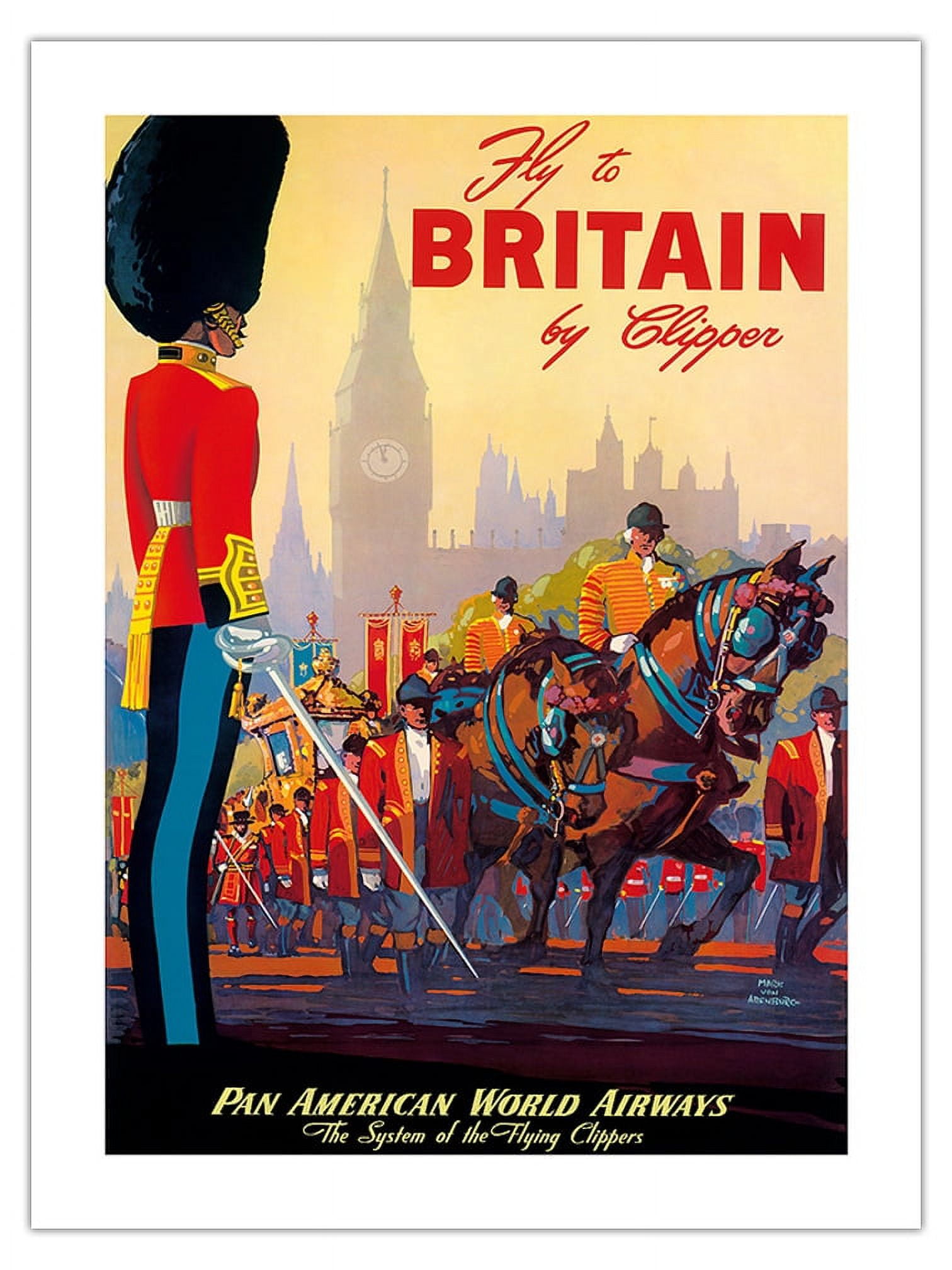 Fly To Britain By Clipper - Pan American World Airways - British Royal ...