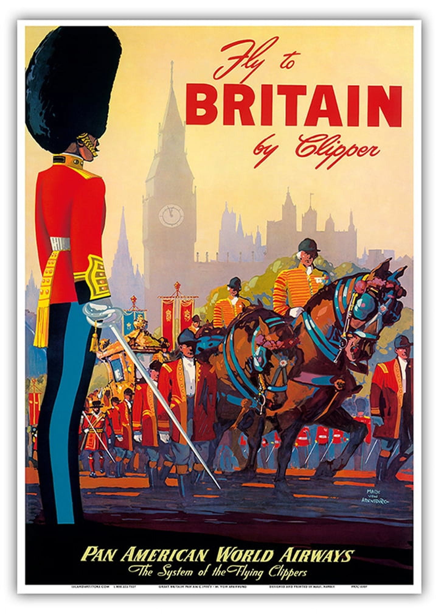 Fly To Britain By Clipper - Pan American World Airways - British Royal ...