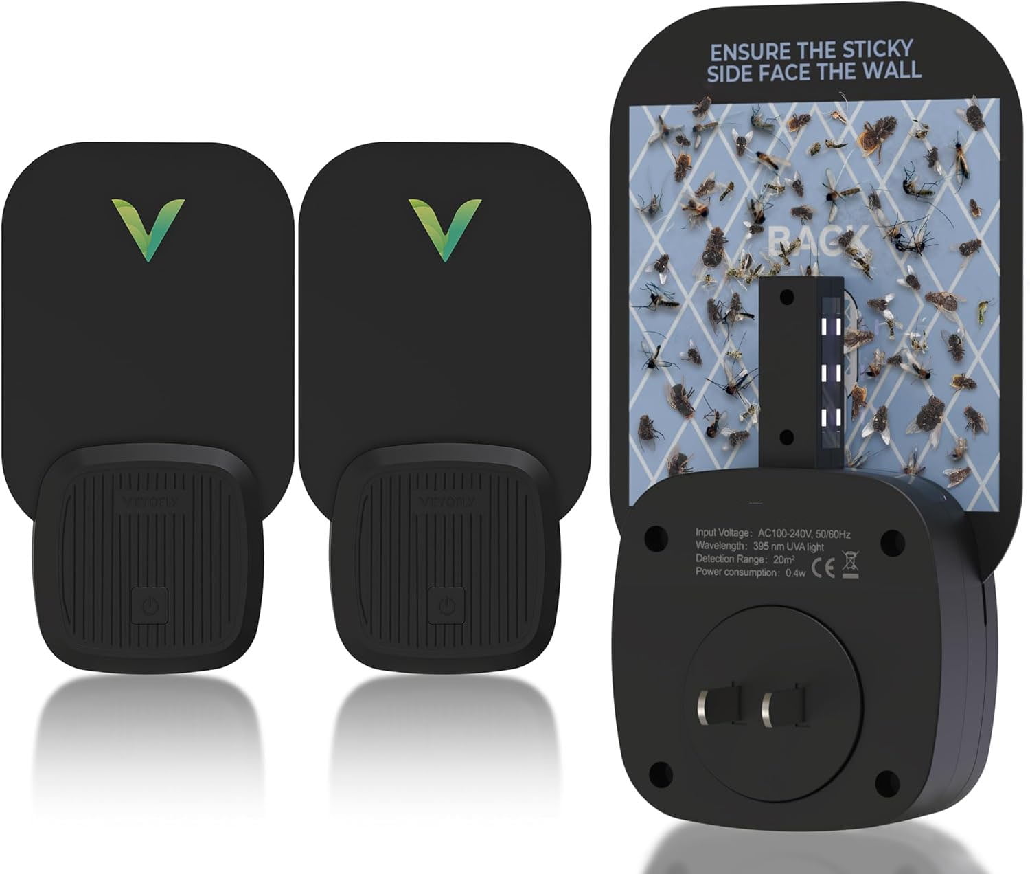 Fly Trap Indoor, Fruit Fly Traps for Indoors, (2 Device + 6 Refills ...