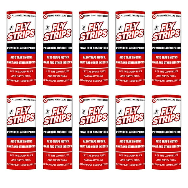 🕷️Fly Traps Fly Strips Powerful Adhesive for Flies, Moths, Gnats and ...