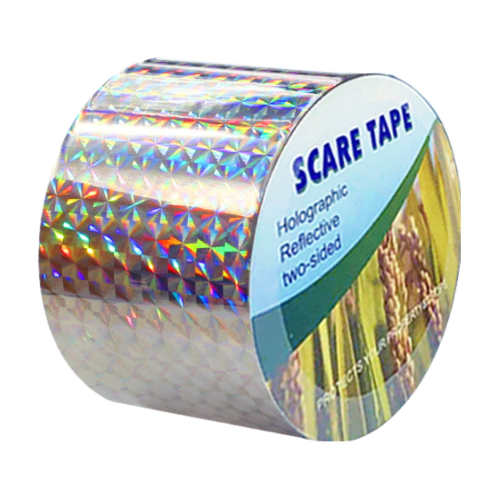 🕷️Fly Traps Holographic Reflective Bird Scare Tape 350ft Durable Pest ...