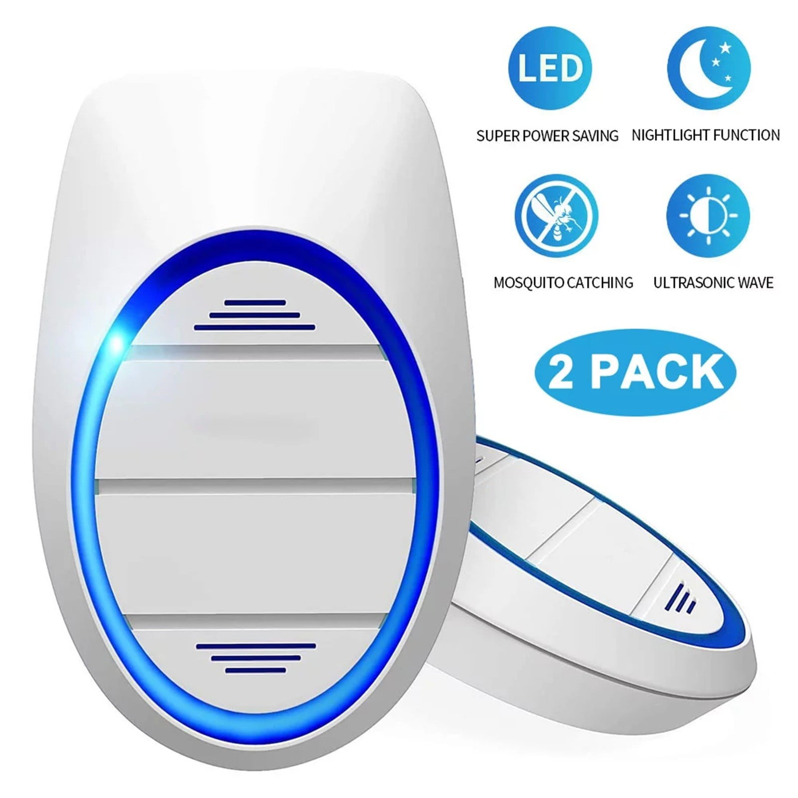 Fly Traps Pest Plug In, 2 Pack Roach Bed Mouse Rodent , Indoor Reject ...