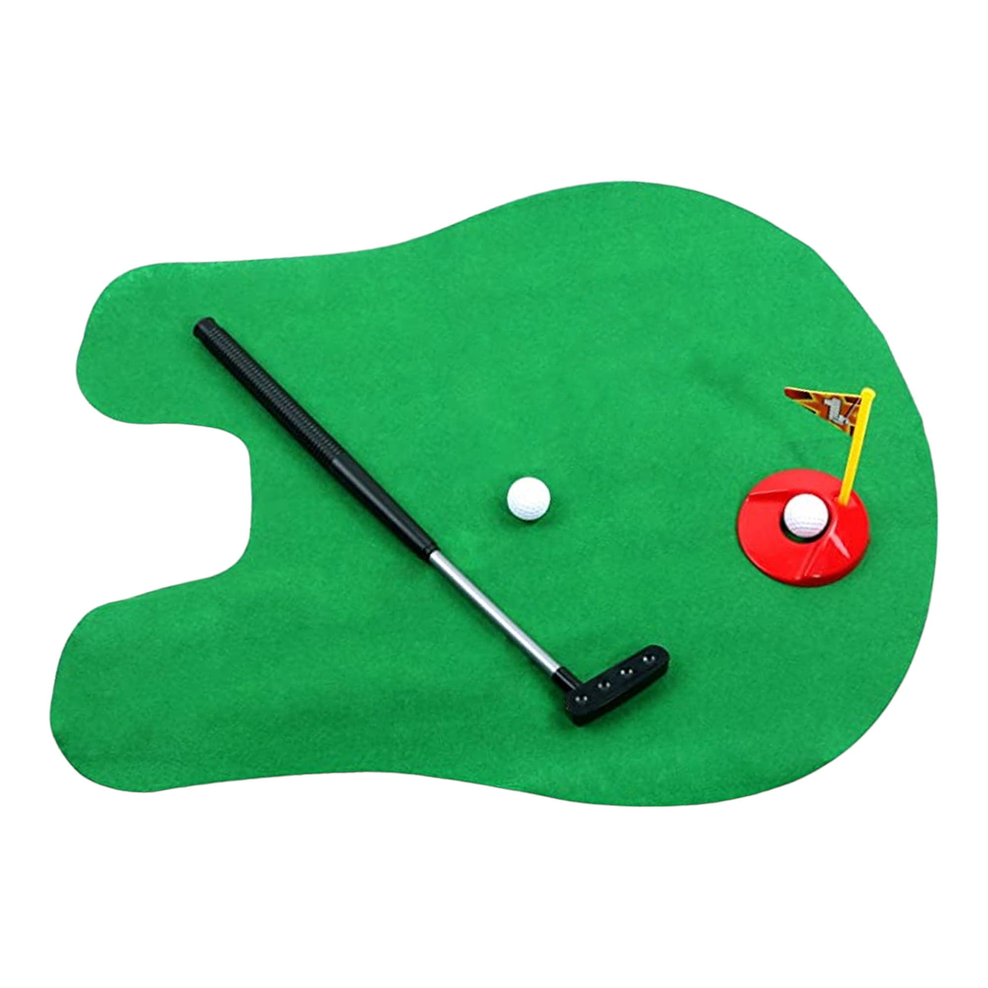 Fly Tree Tee Time Potty Golf Toy Set, Mini Putter, Adult Unisex Toilet ...