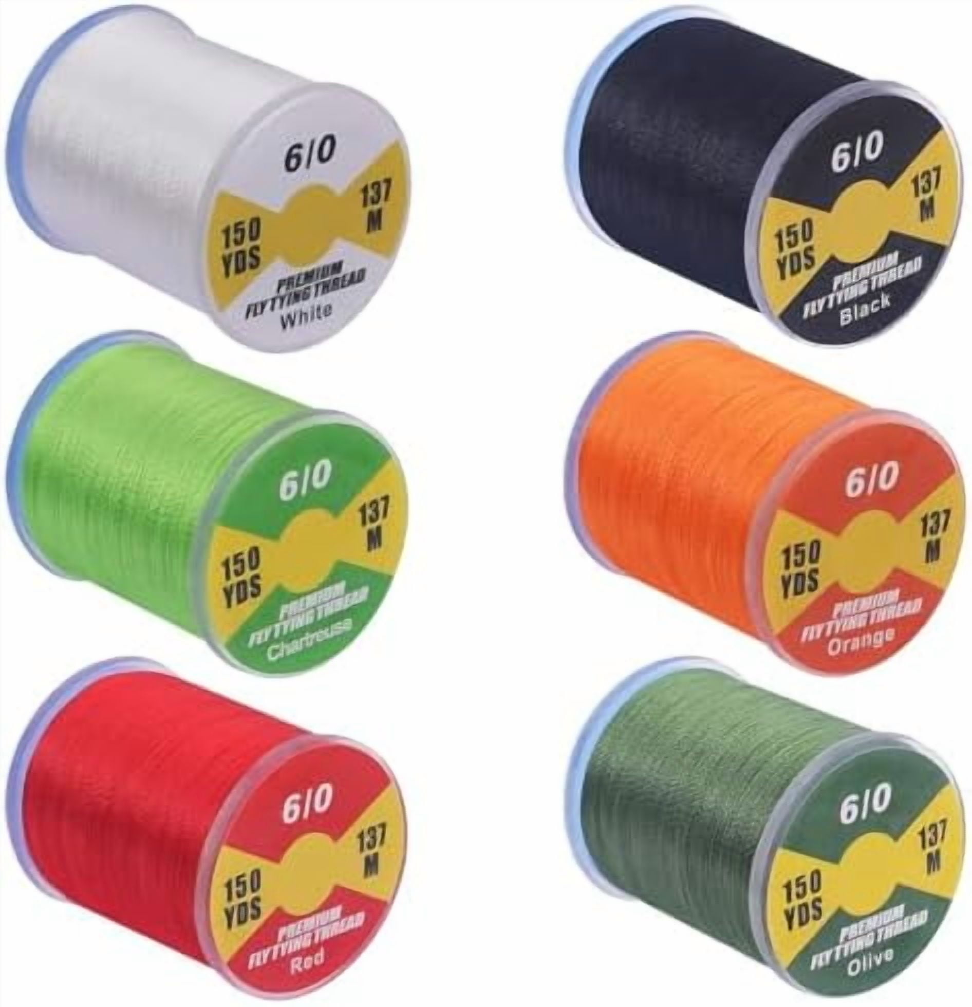 Fly-Tying-Thread-Assortment-6/0-3/0 210 Fly Tying Line Supplies Fly ...