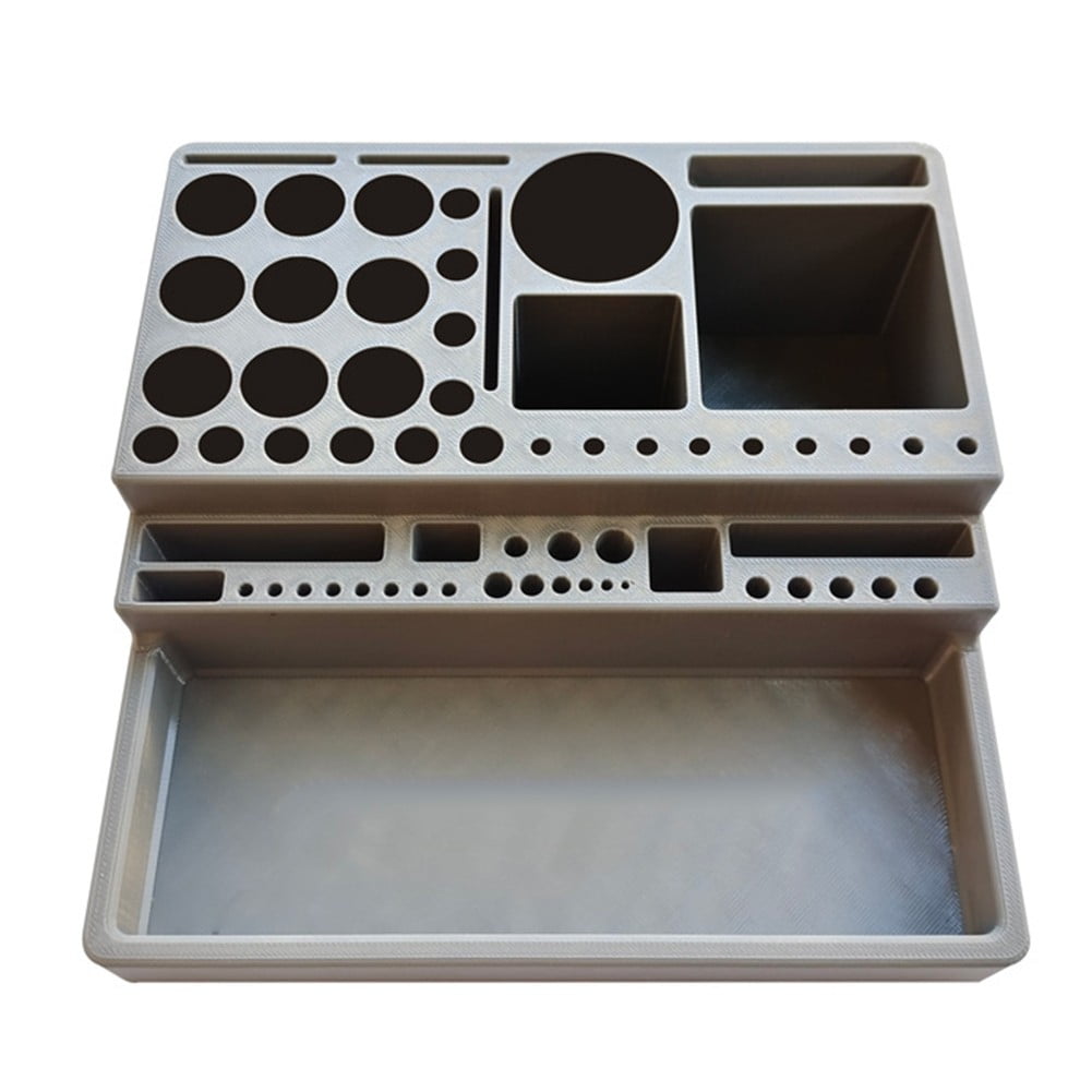 Fly Tying Tool Organizer Station Plastic Storage Rack Multi-Grid Design ...