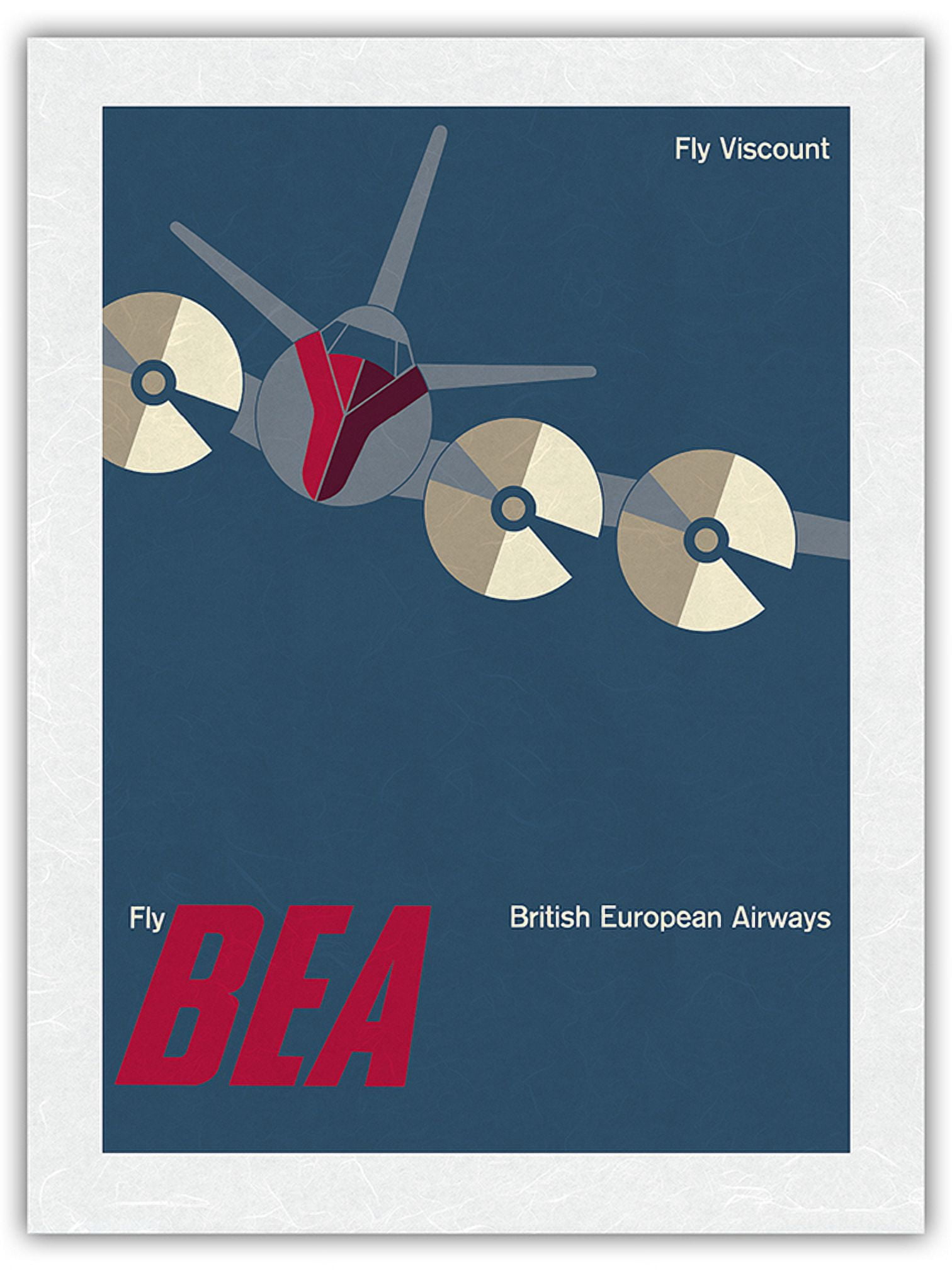 Fly Vickers Viscount - British European Airways (BEA) - Vintage Travel ...