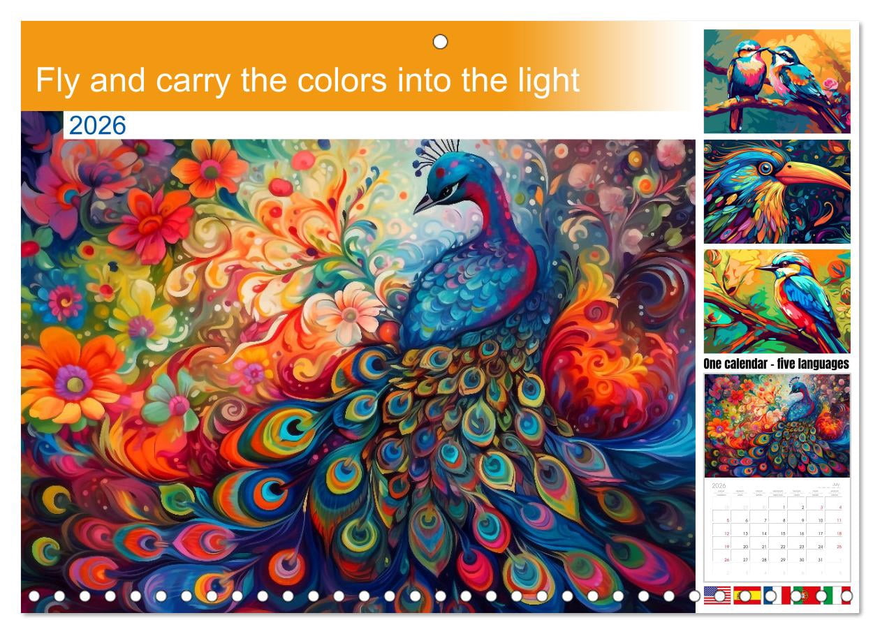 Fly and carry the colors into the light (Monthly Wall Calendar 2026 16. ...